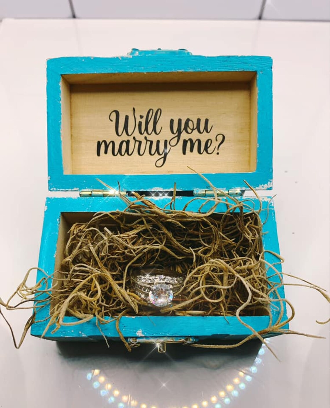 Will You Marry Me Box Marriage Proposal Ring Box Ring Box Proposal Ring ...