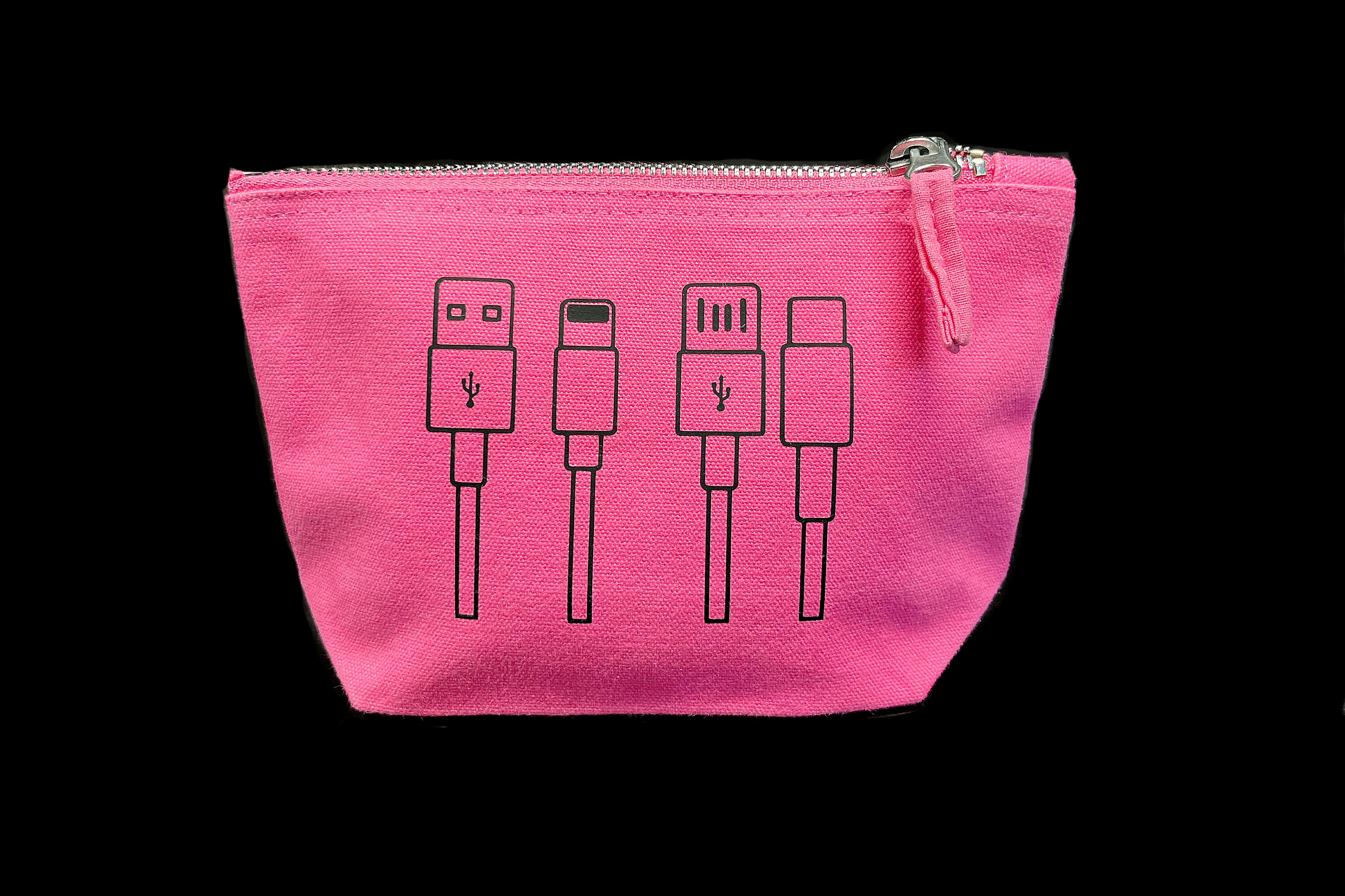 Personalised Cables Accessory Bag Small Cotton Charger - Etsy