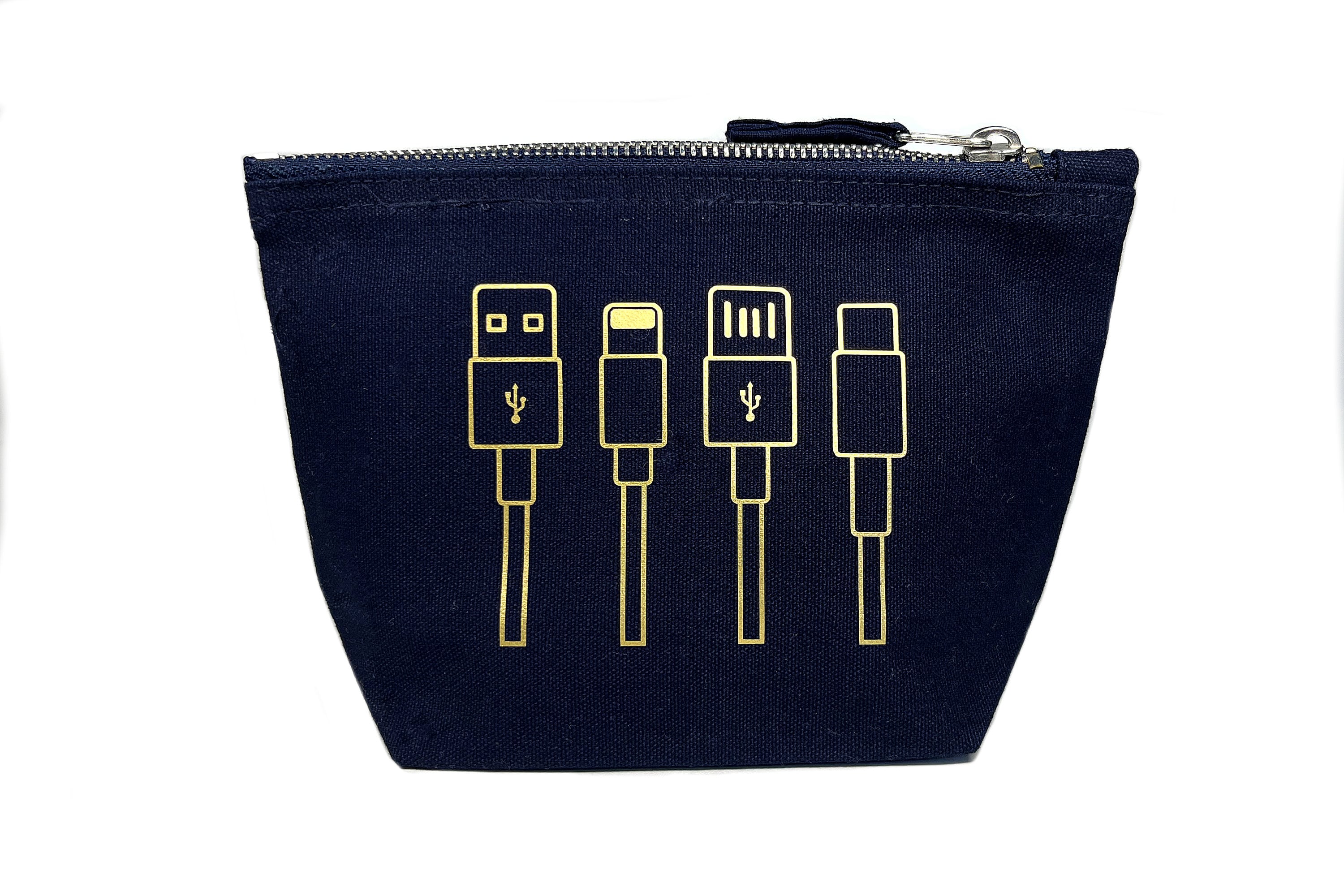 Personalised Cables Accessory Bag Small Cotton Charger - Etsy