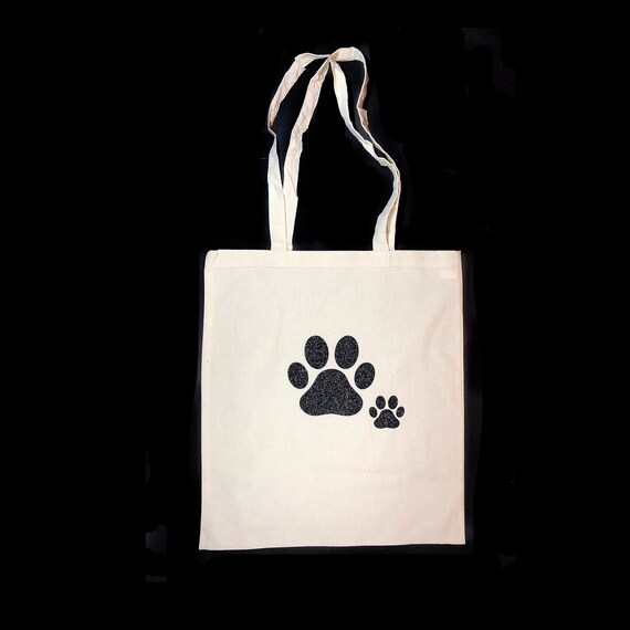 Double Paw Print Tote Bag Plastic Free Gift Letter Box | Etsy