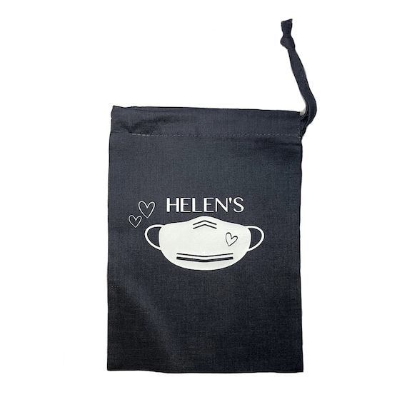 Face Mask Storage Bag / Personalised / Face Covering Bag / | Etsy