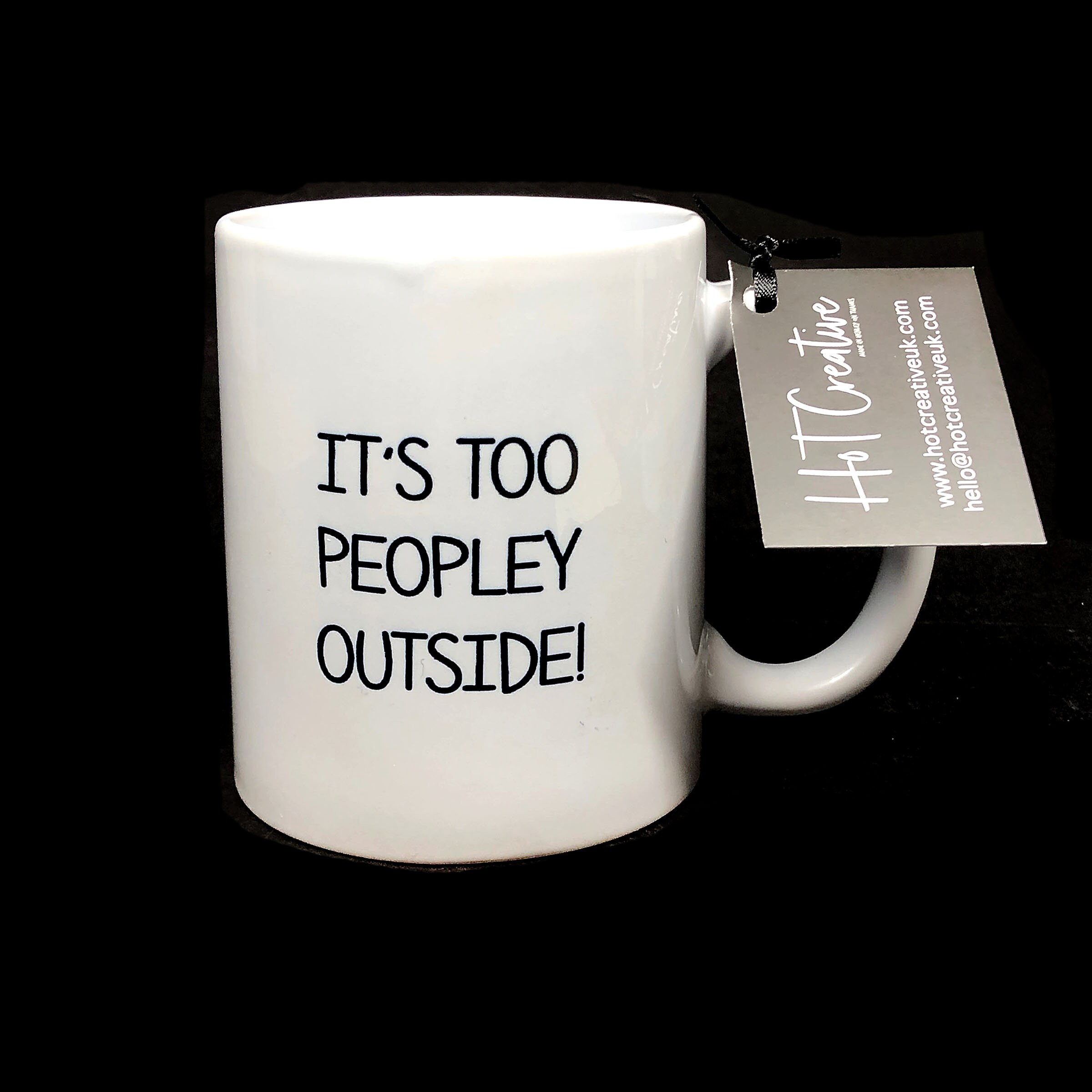 It's Too Peopley Outside Mug 11oz Ceramic Mug Comedy | Etsy