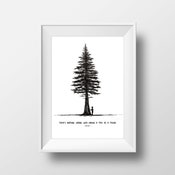 Bob Ross Tree Print - Etsy
