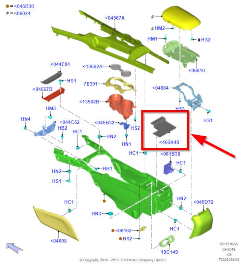2015-23 Ford Mustang Center Console Tray - Etsy
