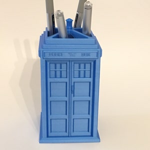 TARDIS Pen Holder - Etsy