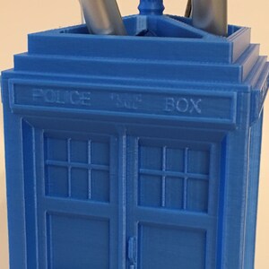 TARDIS Pen Holder - Etsy