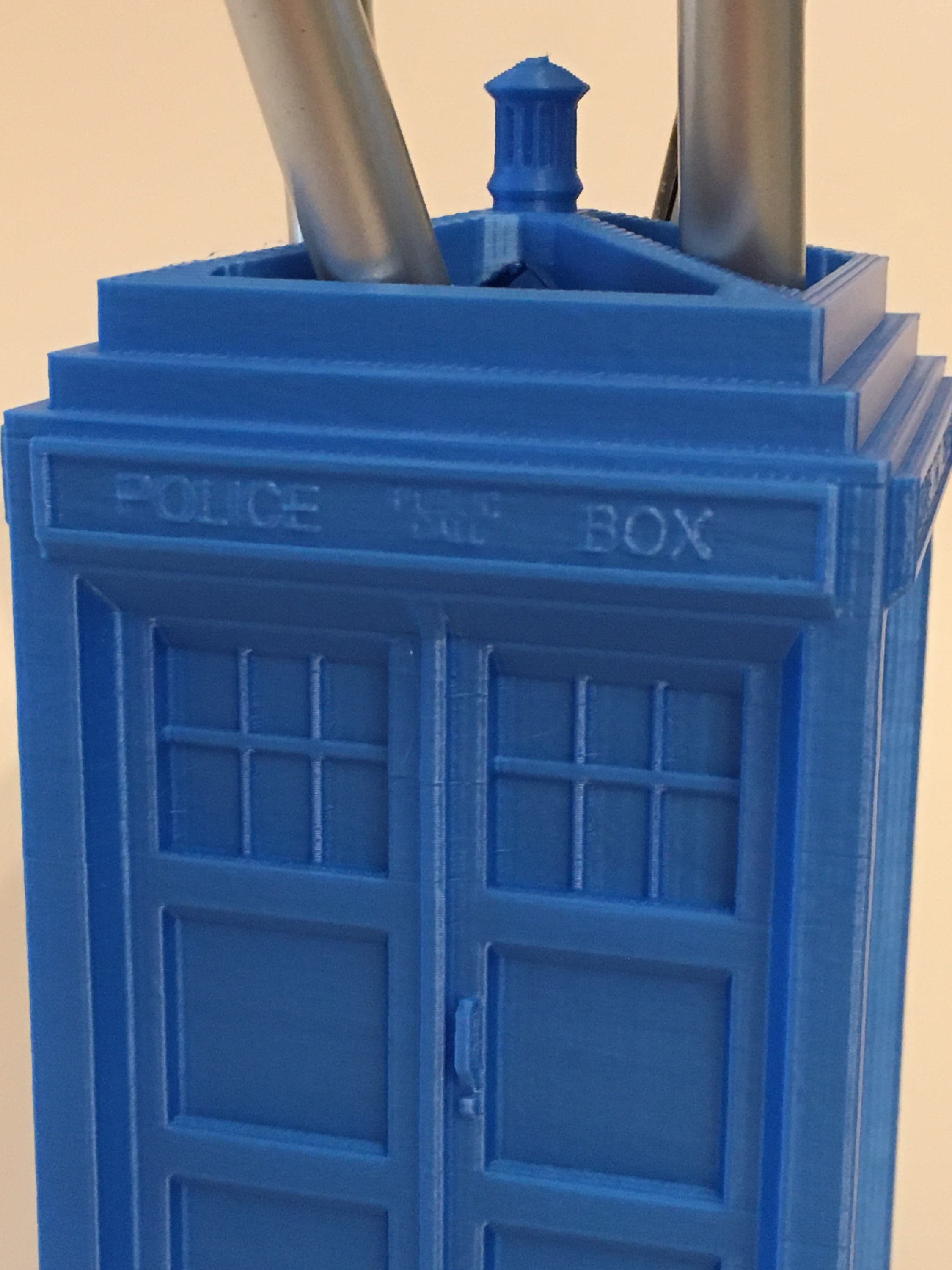 TARDIS Pen Holder - Etsy