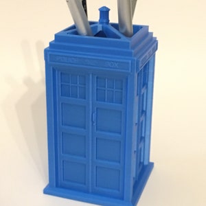TARDIS Pen Holder - Etsy