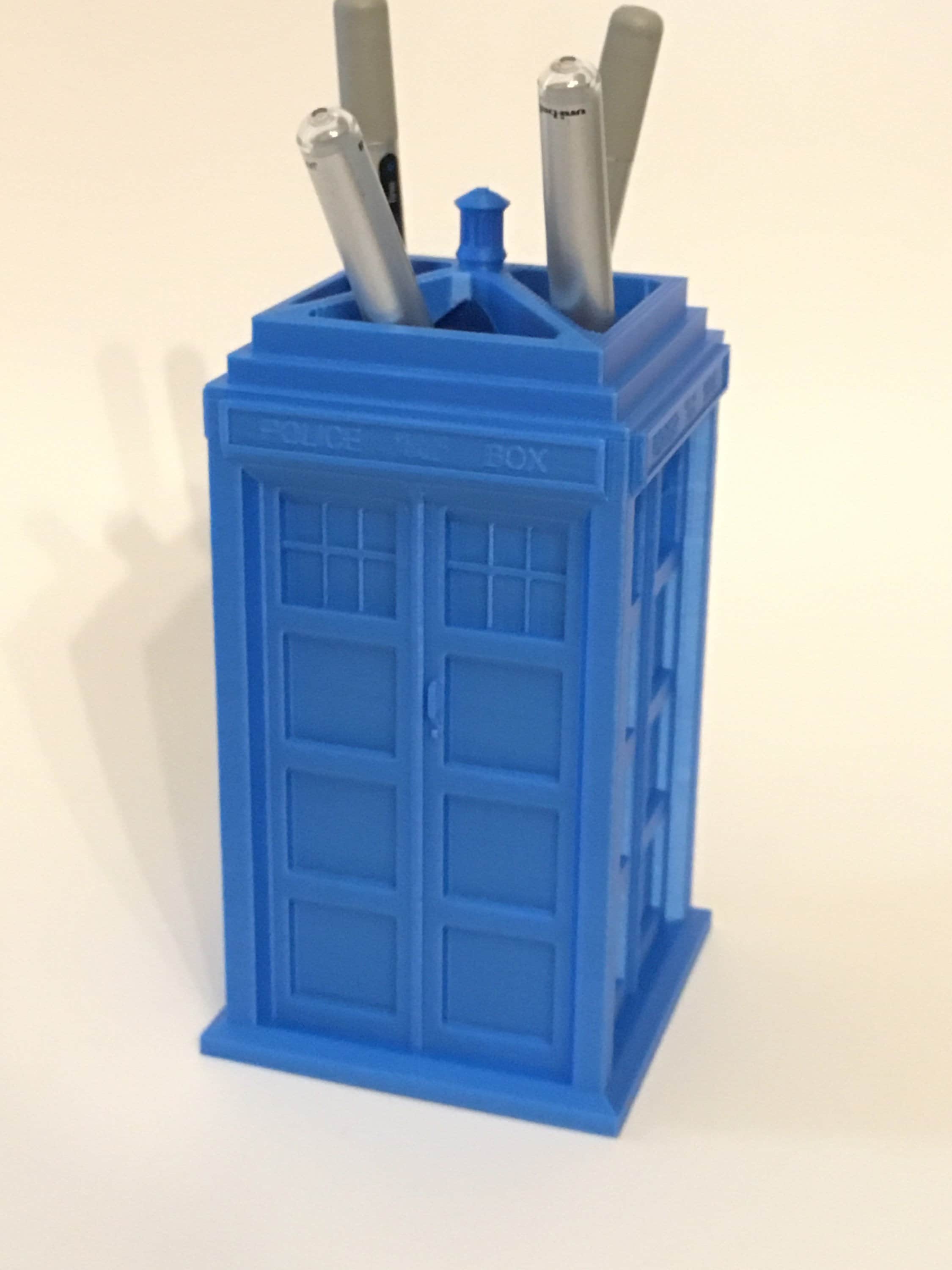 TARDIS Pen Holder - Etsy