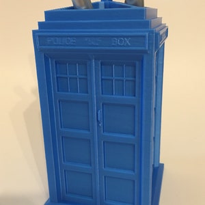TARDIS Pen Holder - Etsy