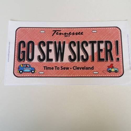 Row by Row 2016 Fabric License Plate for in the Making - Etsy