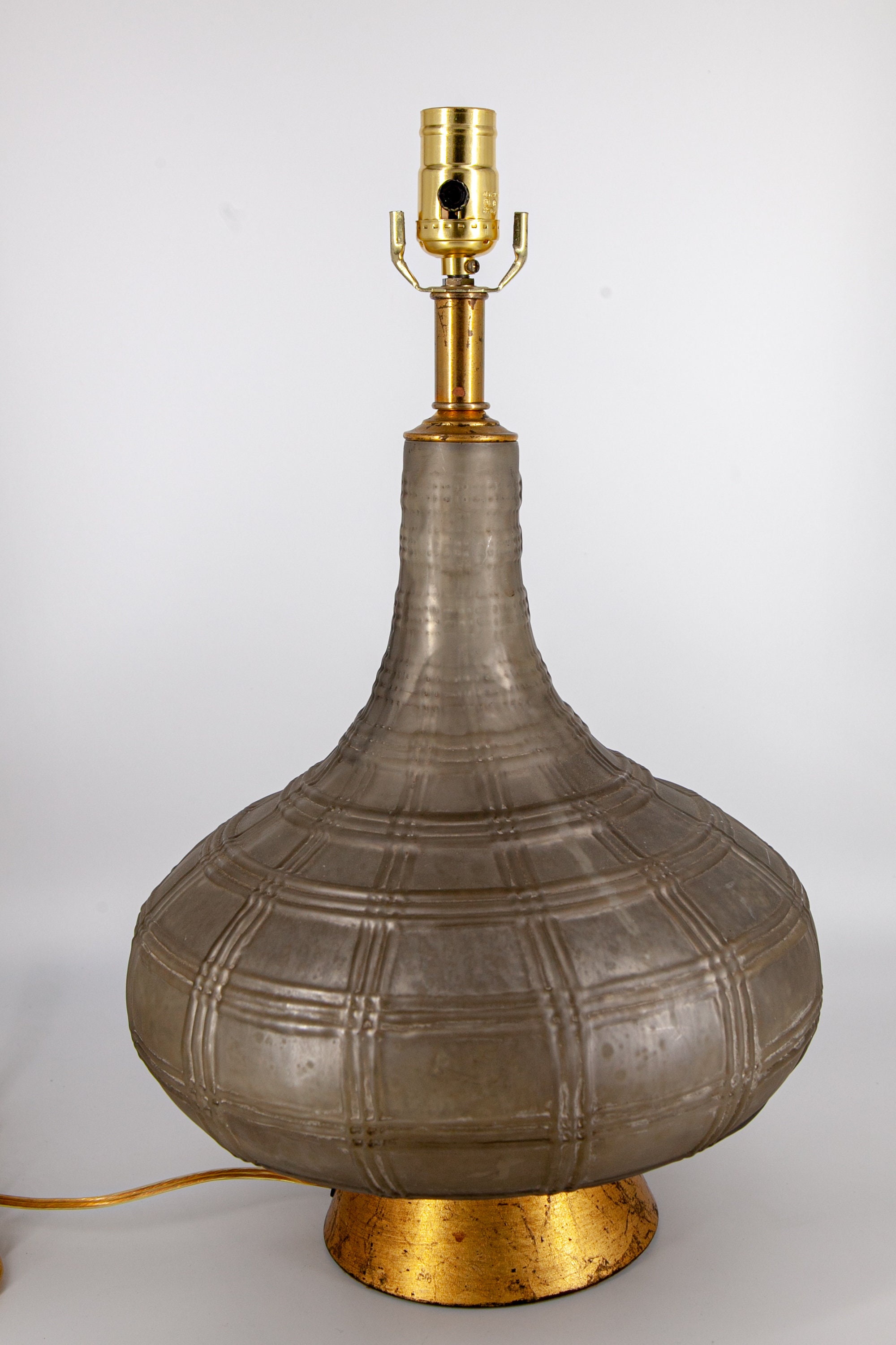 Greyed Mercury Glass Vessel Table Lamp - Etsy