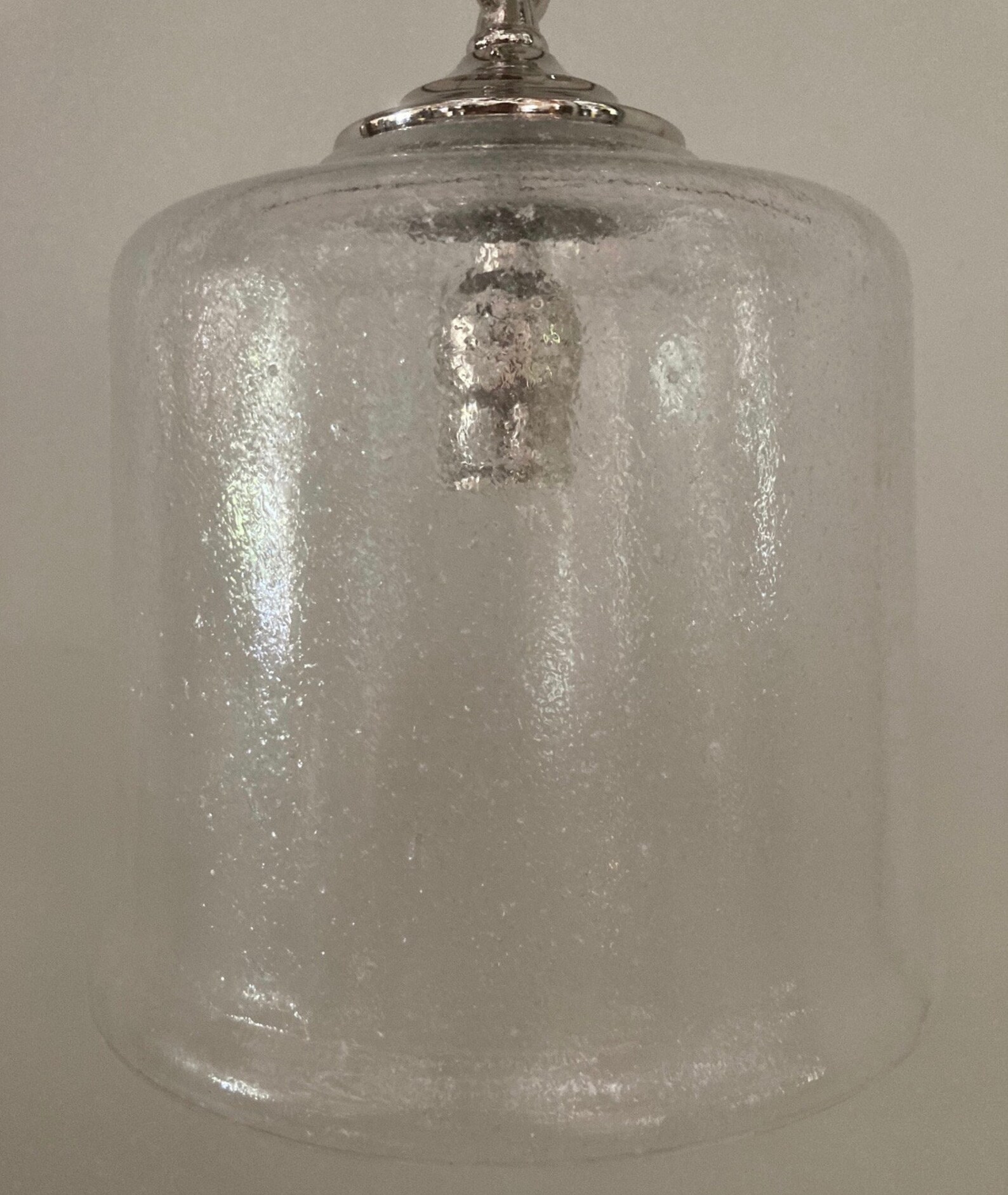 Vintage Seeded Glass Bell Pendant Lights - Etsy
