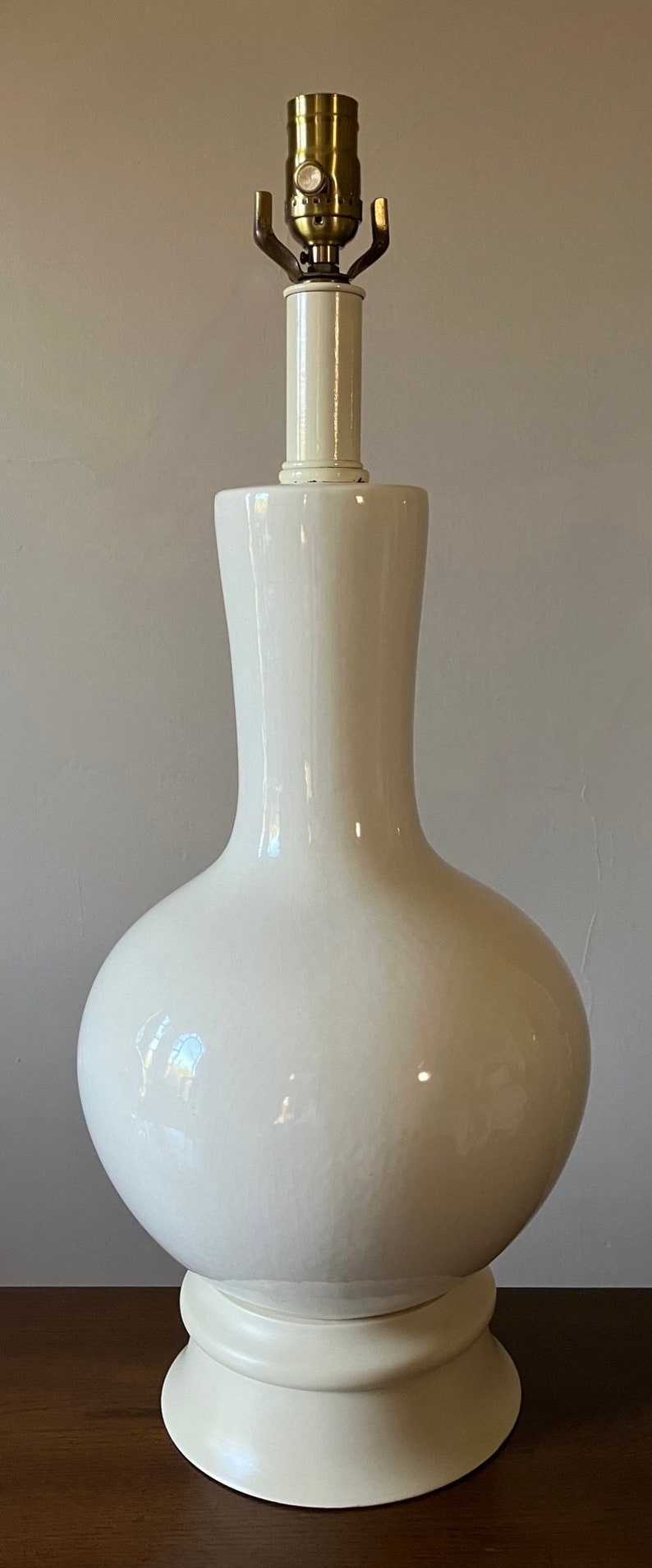 White Gourd Shape Vasiform Table Lamps Pair Available Priced - Etsy