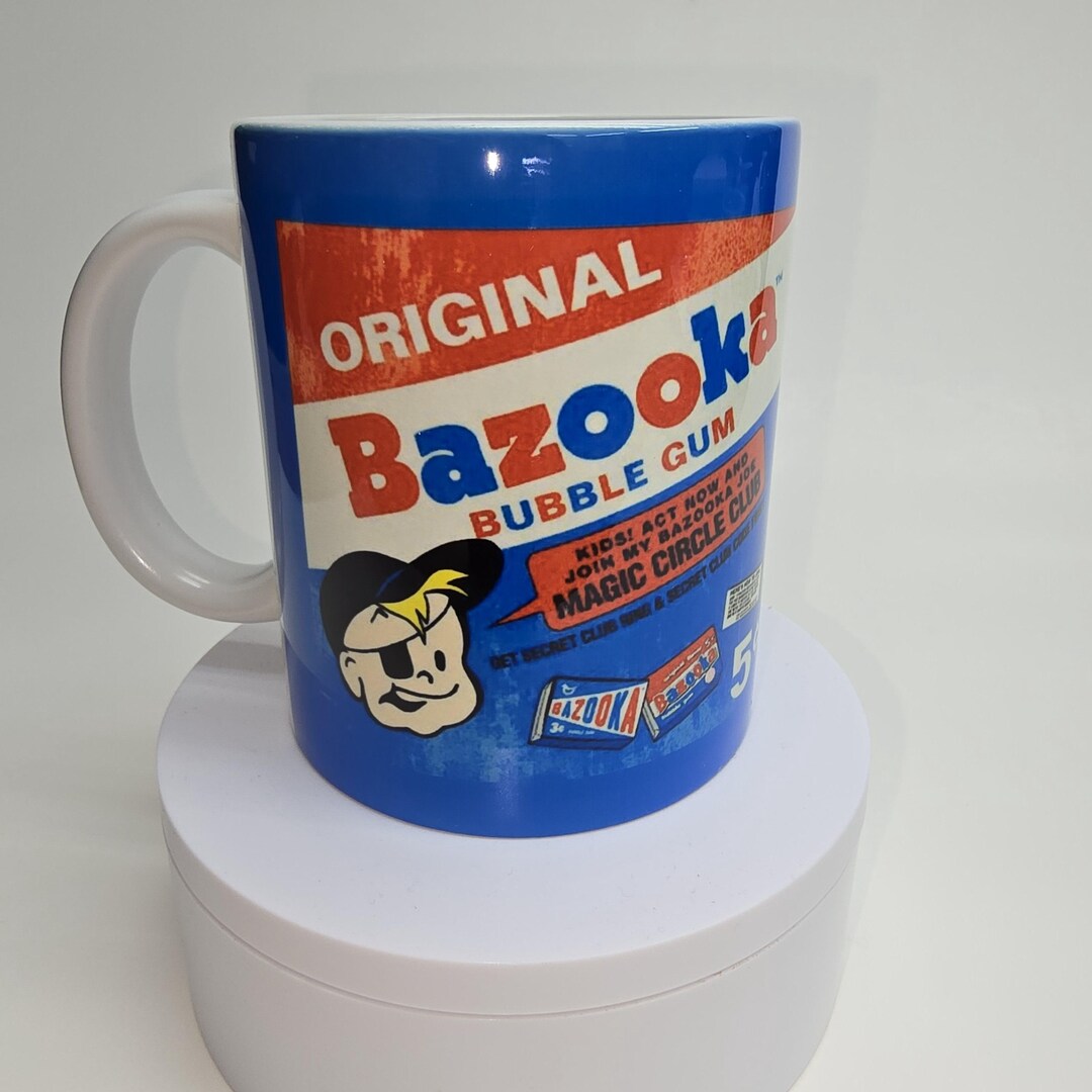 Bazooka "bazooka Joe" Retro 11 Oz or 15oz Ceramic Mug - Etsy