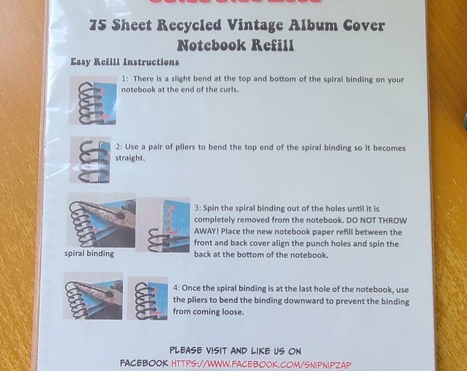Vintage Recycled Record Album Cover Notebook Refills - Etsy