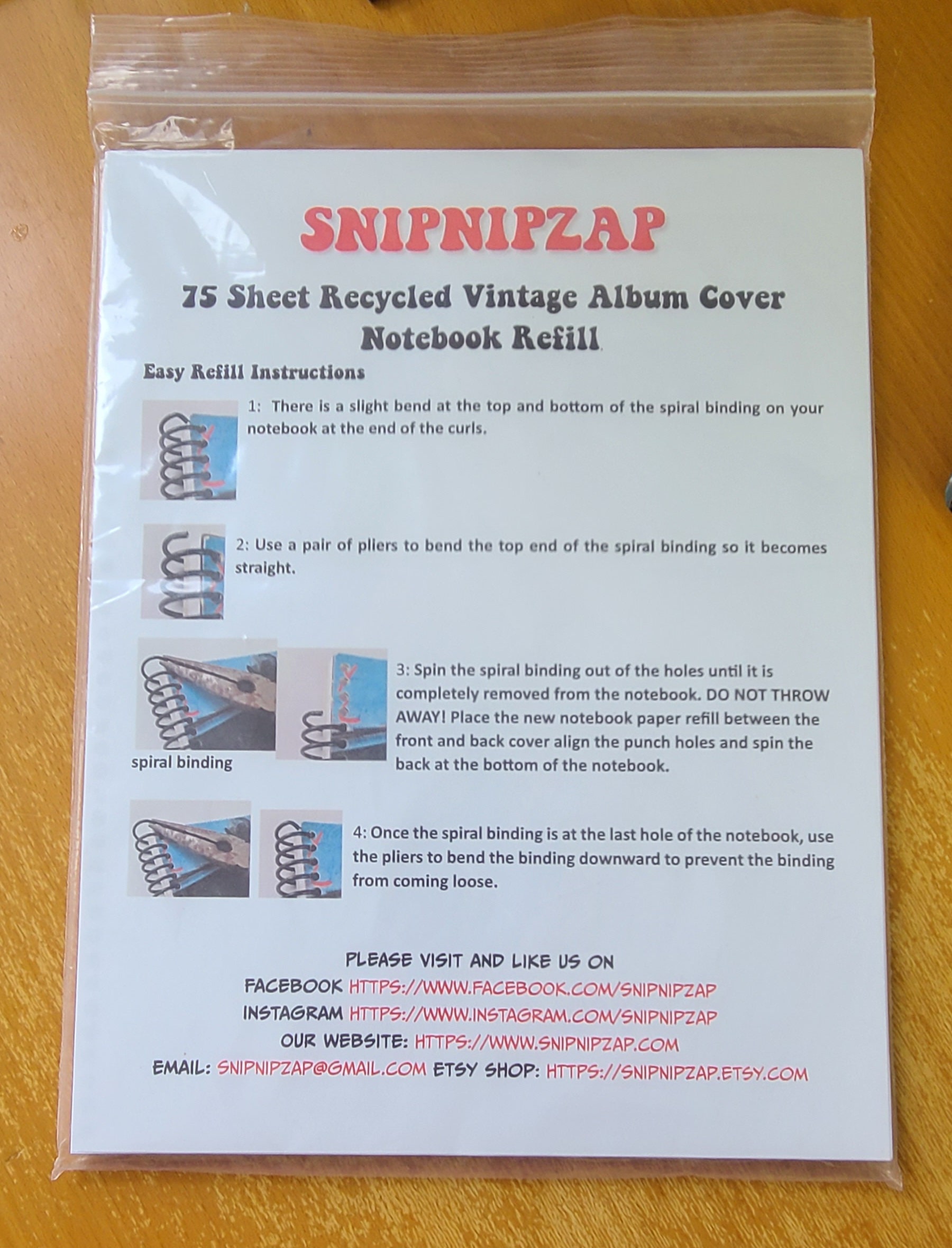 Vintage Recycled Record Album Cover Notebook Refills - Etsy