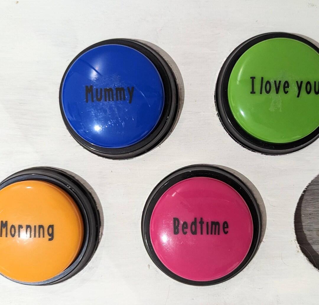 Dog/ Cat Talking Button Word Sticker Decals - Etsy