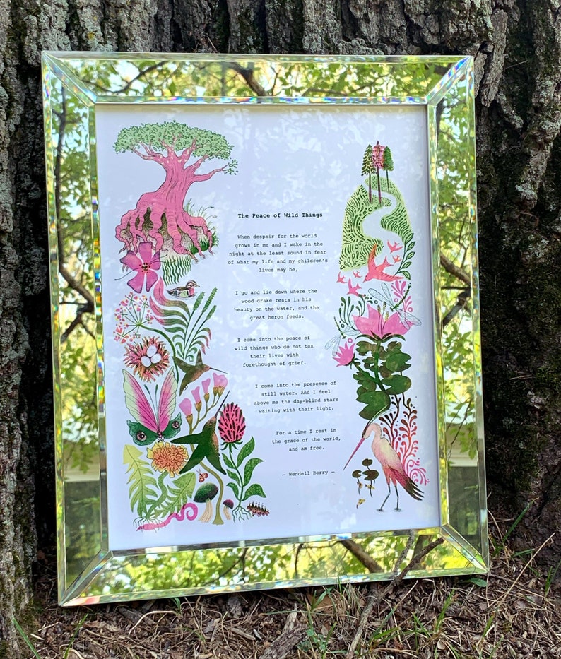 The Peace of Wild Things Poem Poster - Etsy