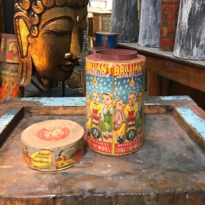 Vintage Sparkler Box Retro Firework Container Table Decor | Etsy