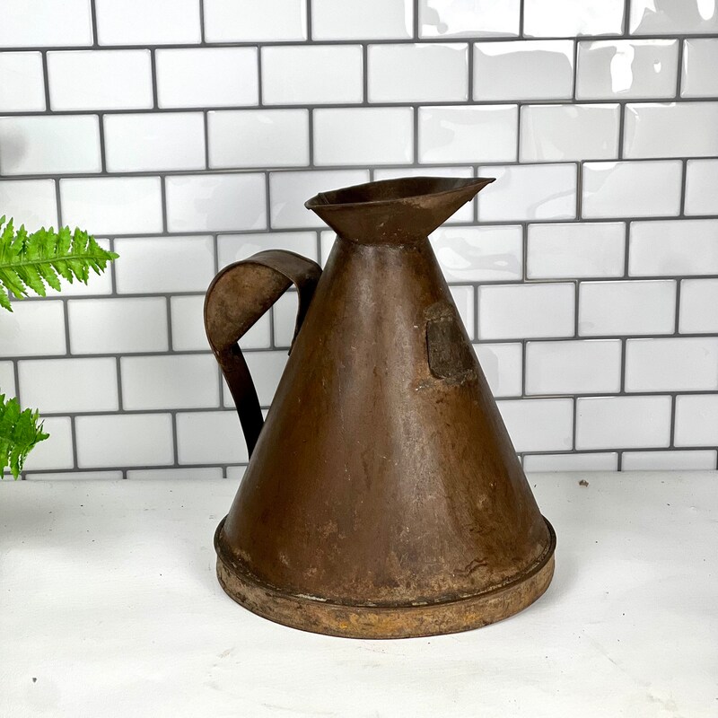 French Enamelware Pitcher - Etsy