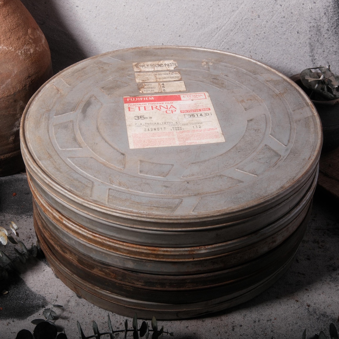 Vintage 35mm Metal Film Case | Cinema Reel | Antique Motion Picture ...