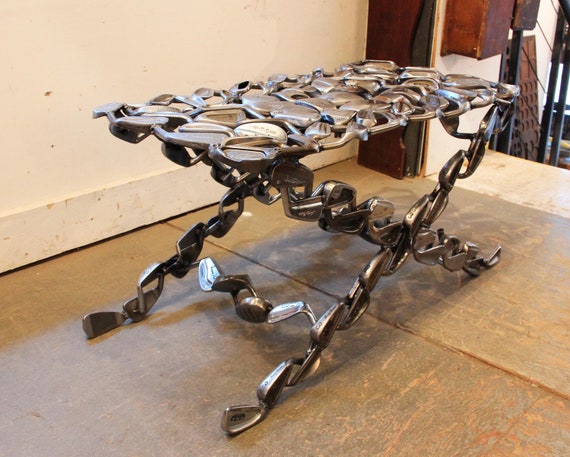 Vintage Golf Club Table Hand Crafted Table Made Out of - Etsy