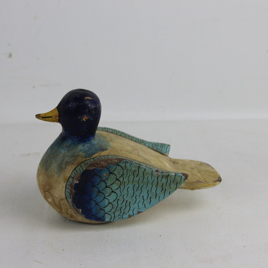Hand Painted Rustic "bird" Wood Figurines, Reclaimed Wood Bird ...