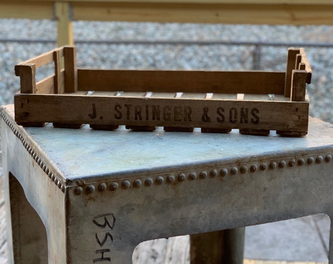 Vintage Crate With Logo Rustic Retro Wooden Storage - Etsy