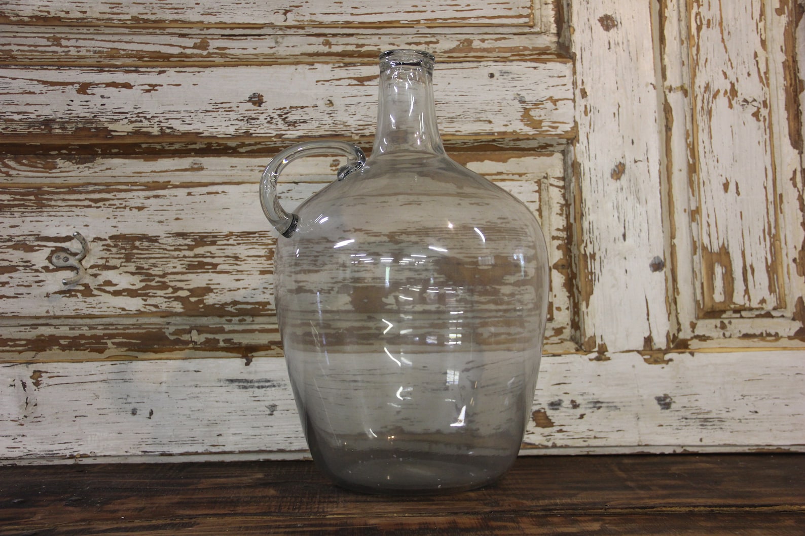 Clear Demijohn with Handle Glass Vase Decor Farmhouse Bottle | Etsy