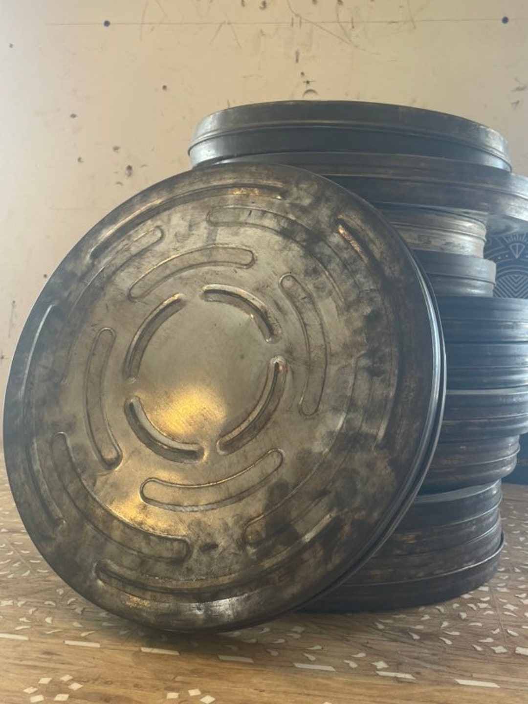 Vintage Metal Film Cases, Cinema Reels, Antique Film Reel, Cinema ...