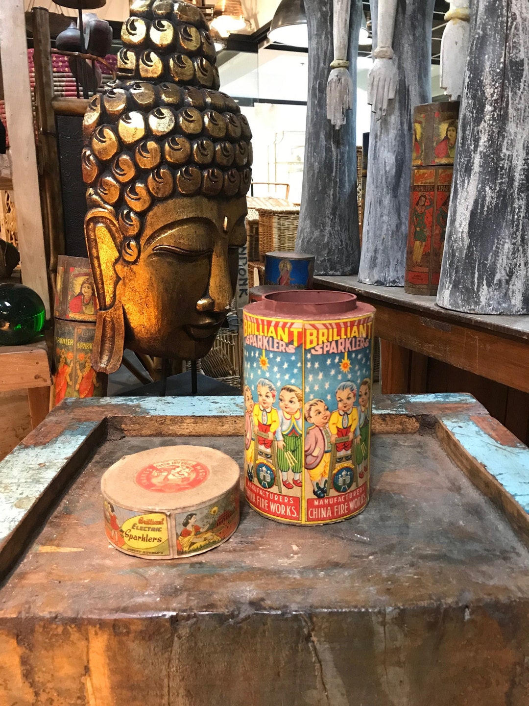 Vintage Sparkler Box, Retro Firework Container Table Decor - Etsy