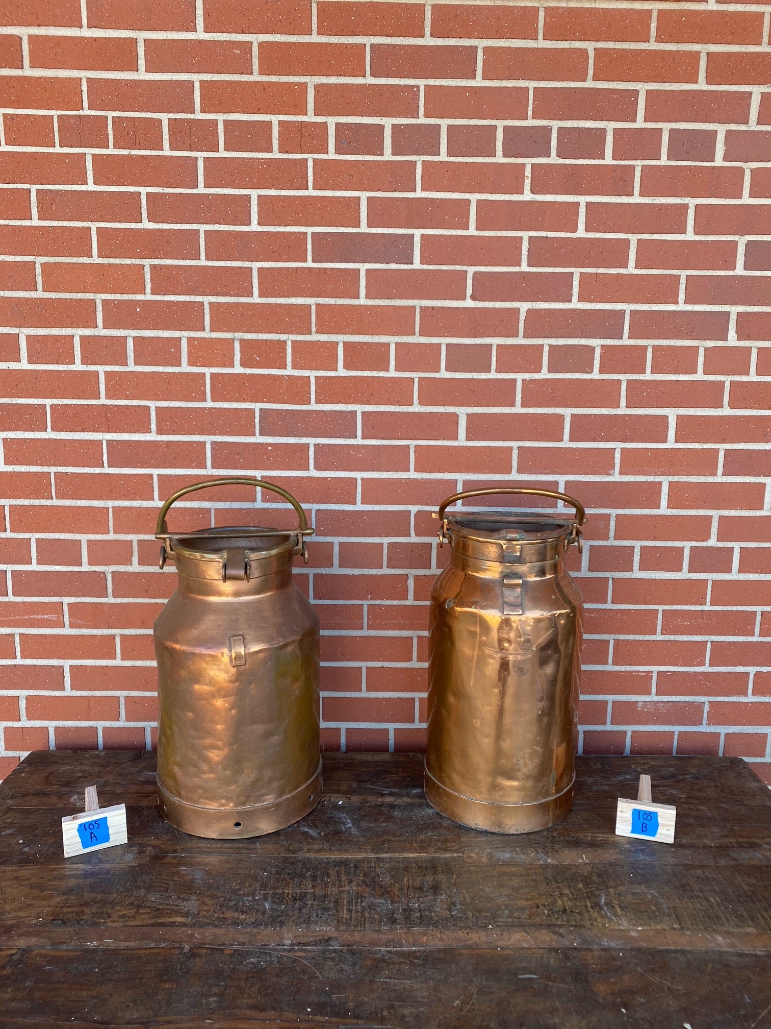 Vintage Copper Milk Can Primitive Rustic Country Decor Patio - Etsy