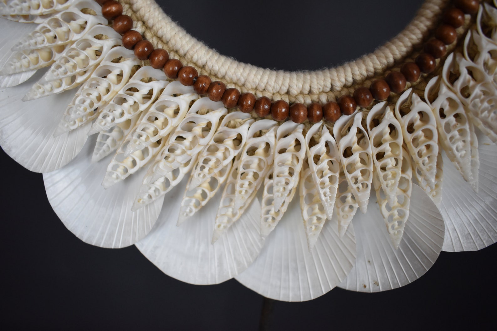 Tribal Shell Necklace Boho Wall Decor Seashell Decorative Necklace - Etsy