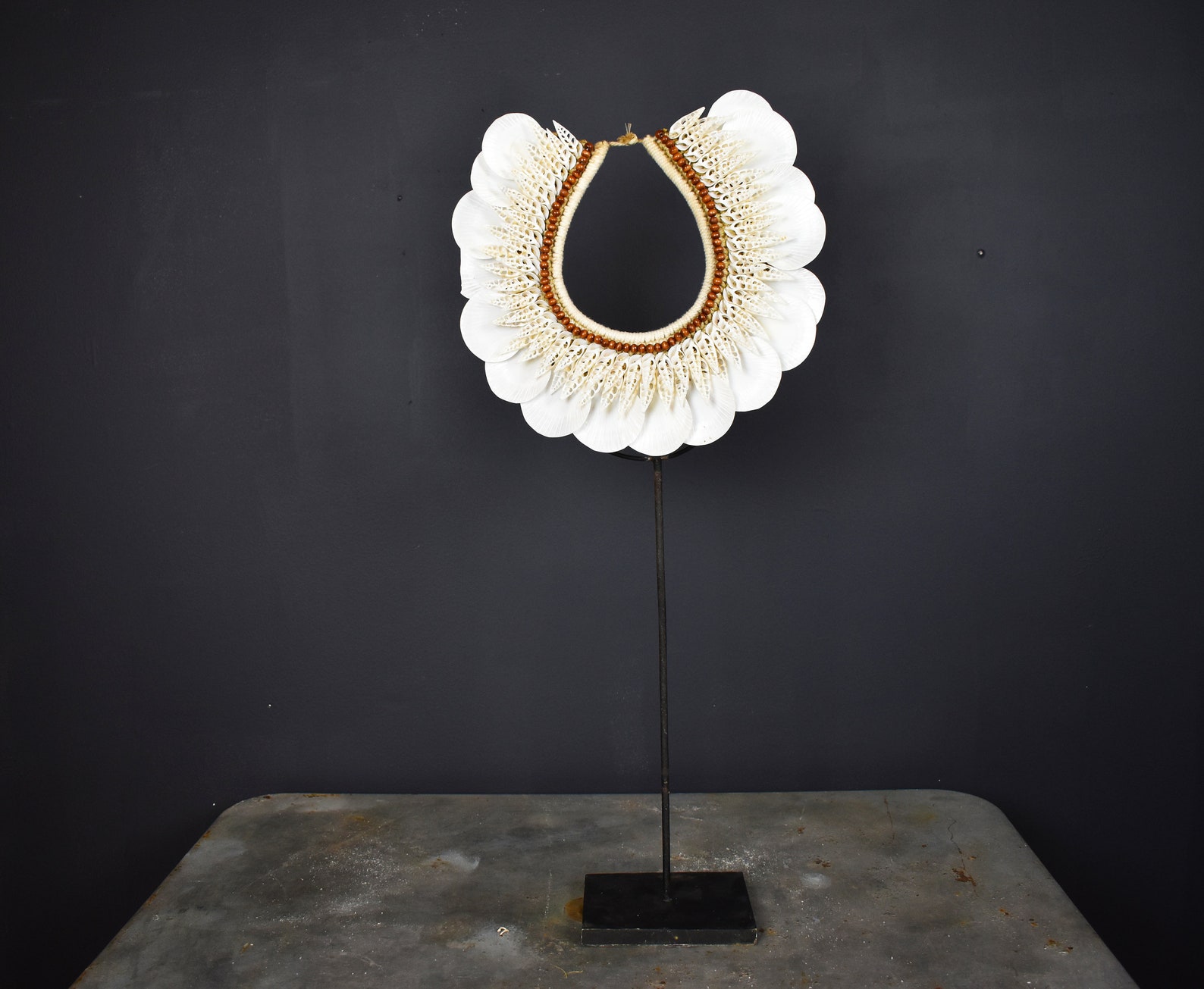 Tribal Shell Necklace Boho Wall Decor Seashell Decorative Necklace - Etsy