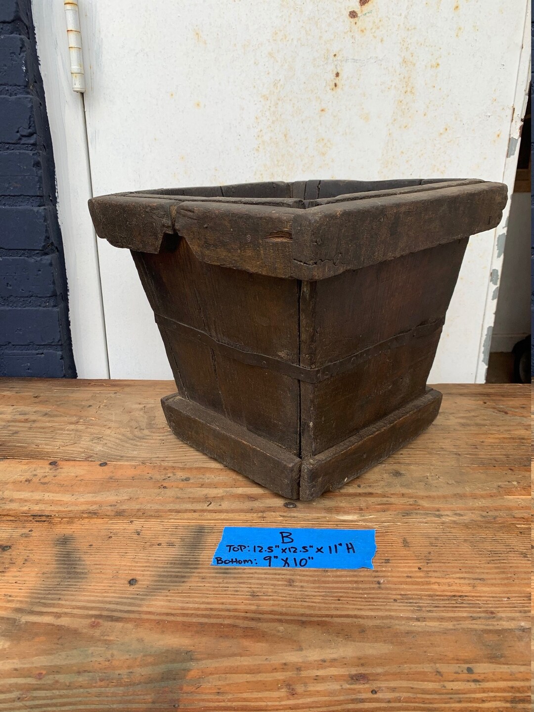 Vintage Rustic Mold, Rustic Farmhouse Wood Pot - Etsy