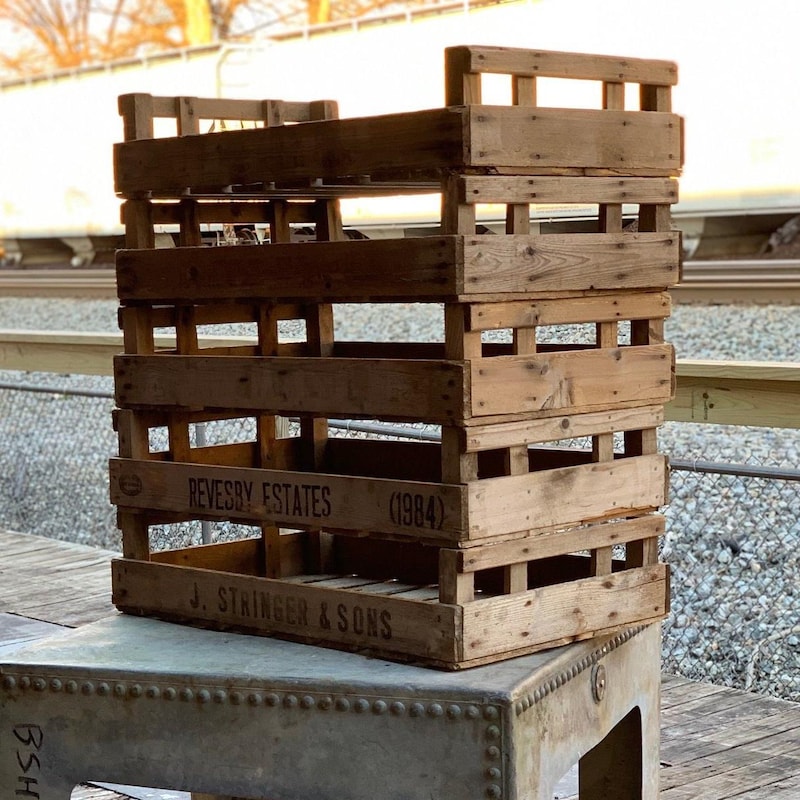 Wooden Storage Crate - Etsy