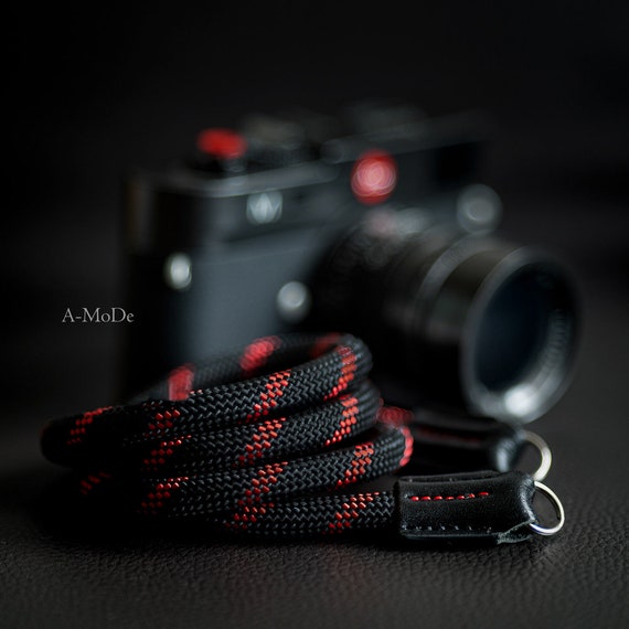 Rope Camera Strap Handmade Black/red 9mm CSC - Etsy