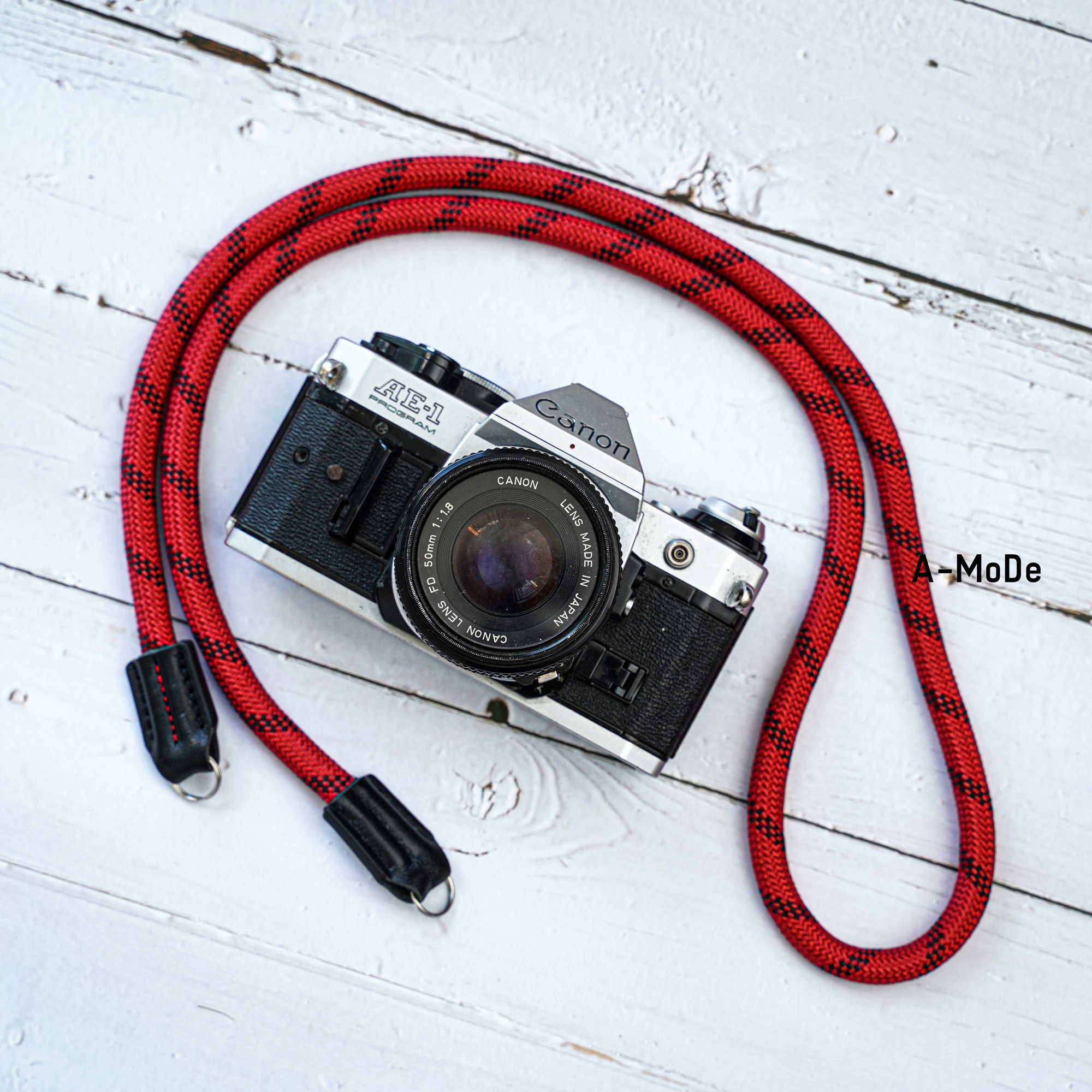 Rope Camera Strap Handmade Red/black 9mm CSC - Etsy