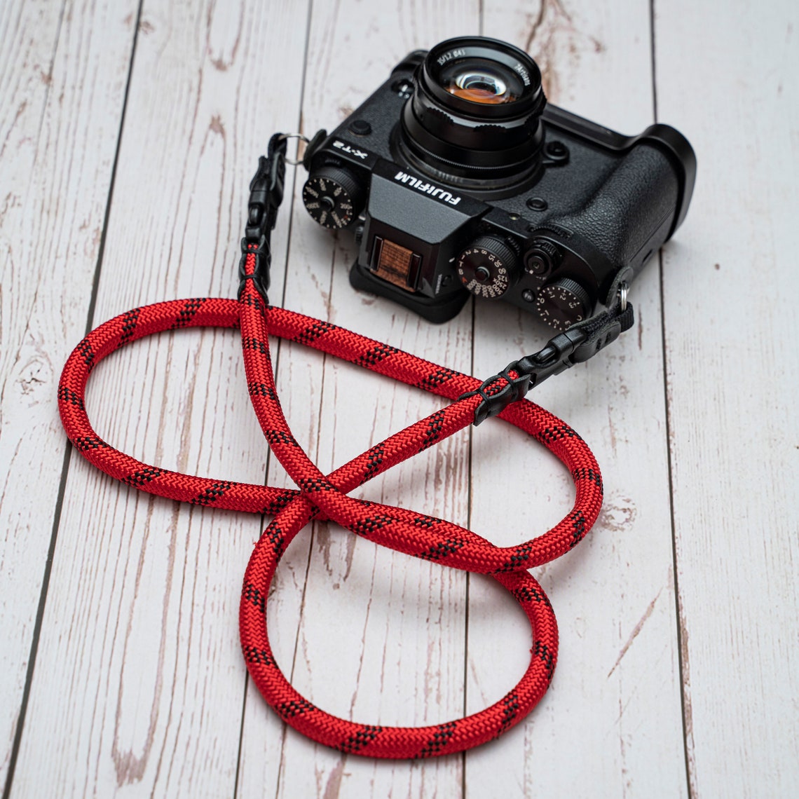 HandMade Red Black 9mm Quick Release Buckle Rope Camera Strap | Etsy