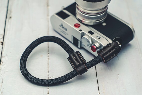 Camera Wrist Strap Handmade 9mm Rope Camera Strapblack | Etsy