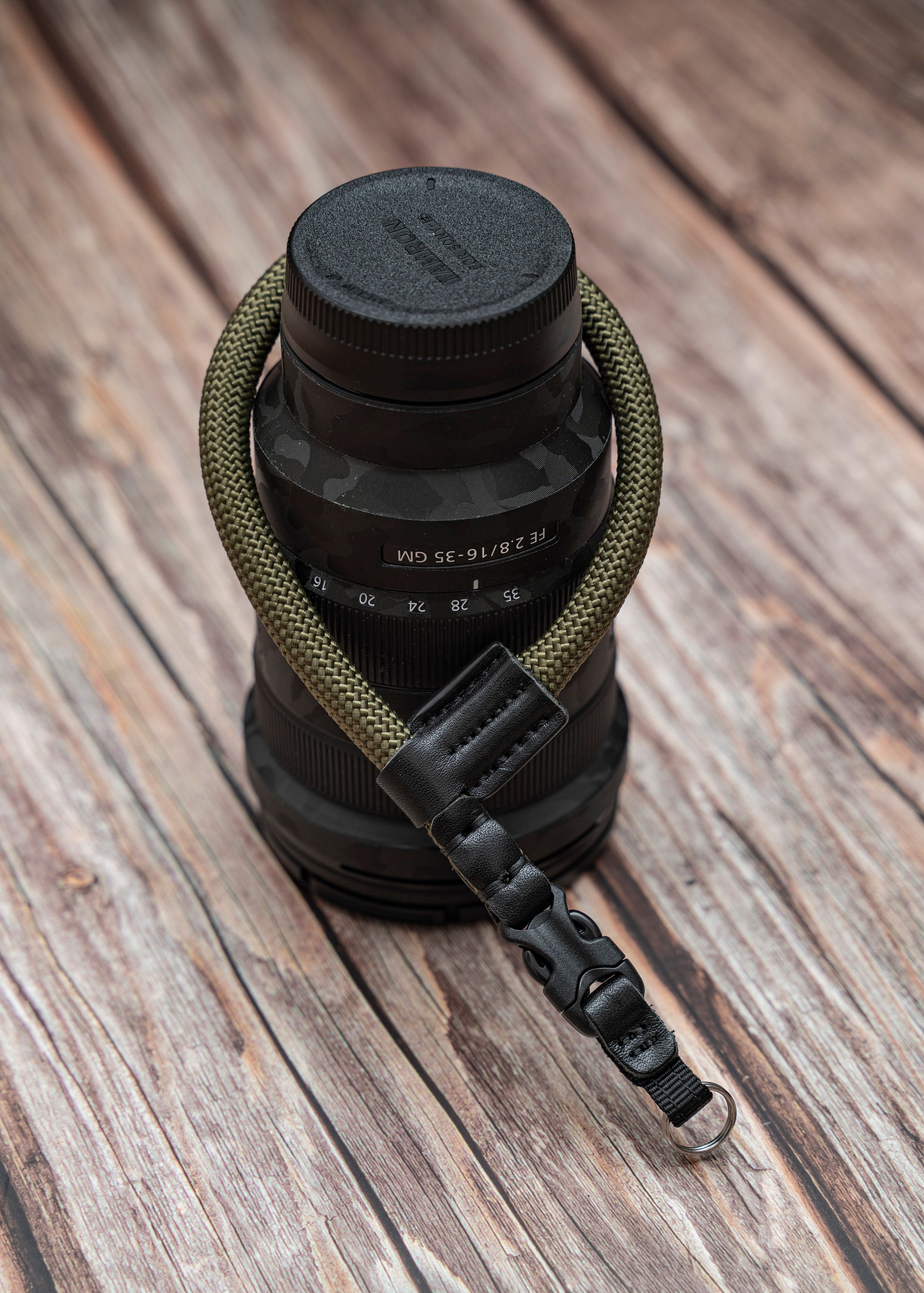 Handmade Quick Release Leather 9mm Army Green Rope Camera | Etsy