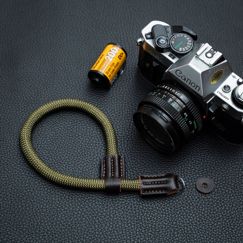 Camera Wrist Strap Handmade Army Green Rope Camera Strap CWS - Etsy