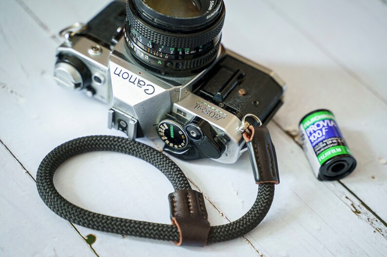 Camera wrist strap HandMade 9mm Rope Camera Strapblack | Etsy