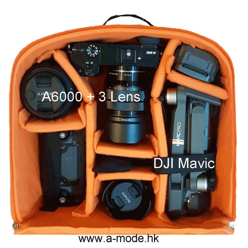 Photo Camera Insert Bag for Backpack Medium no Backpack | Etsy