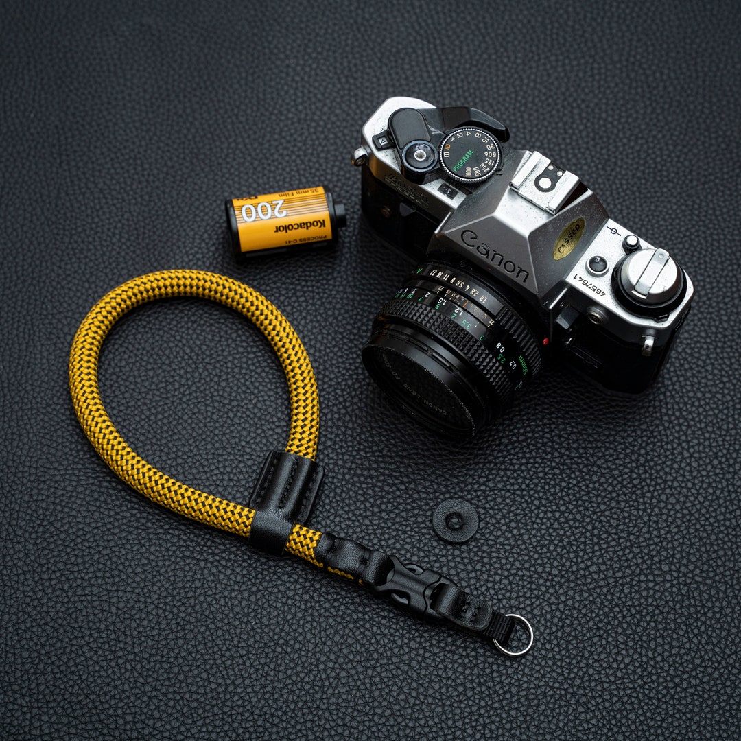 Handmade Quick Release Leather 10mm Yellow Camera Wrist Strap FCWS - Etsy