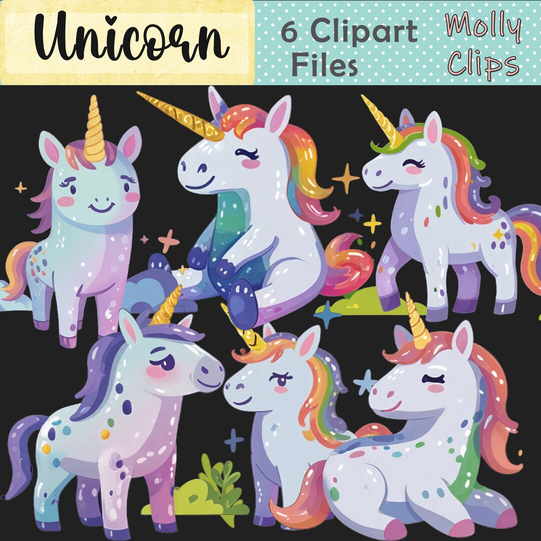 UNICORN, Unicorns, Transparent, Png, Clipart, Design, Illustration - Etsy