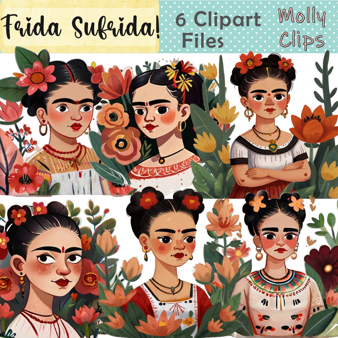 Frida Clipart, Khalo Graphics, Frida Clipart, Clipart, Png, Transparent ...