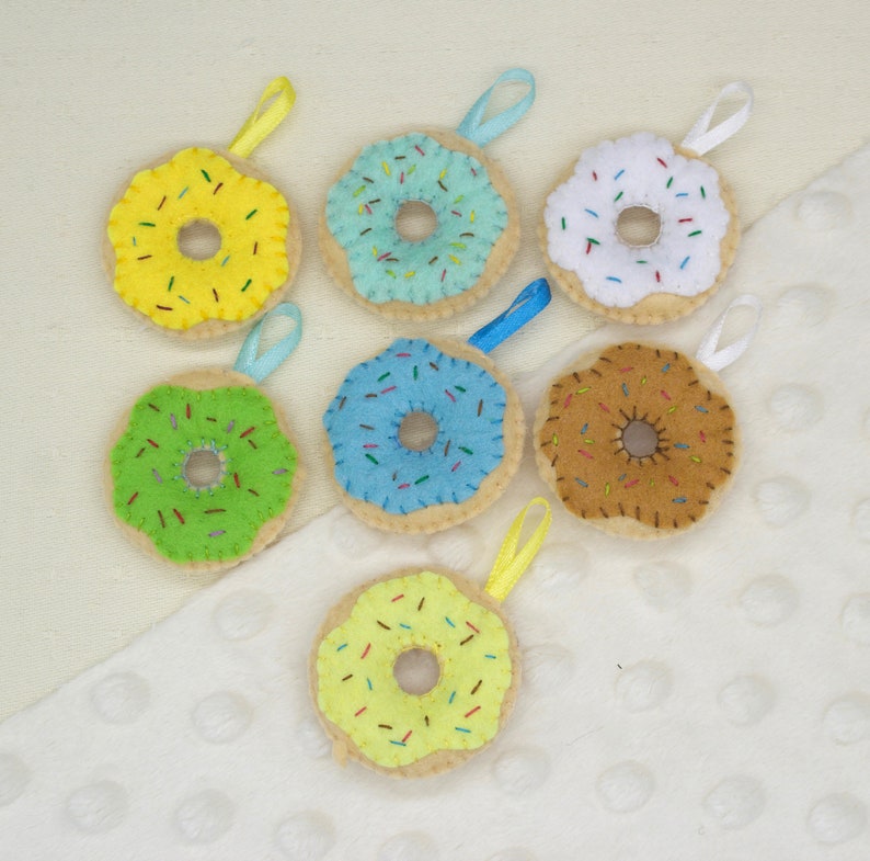 Ring Donut With Sprinkles - Mini Felt Sewing Donut – Accessory ...