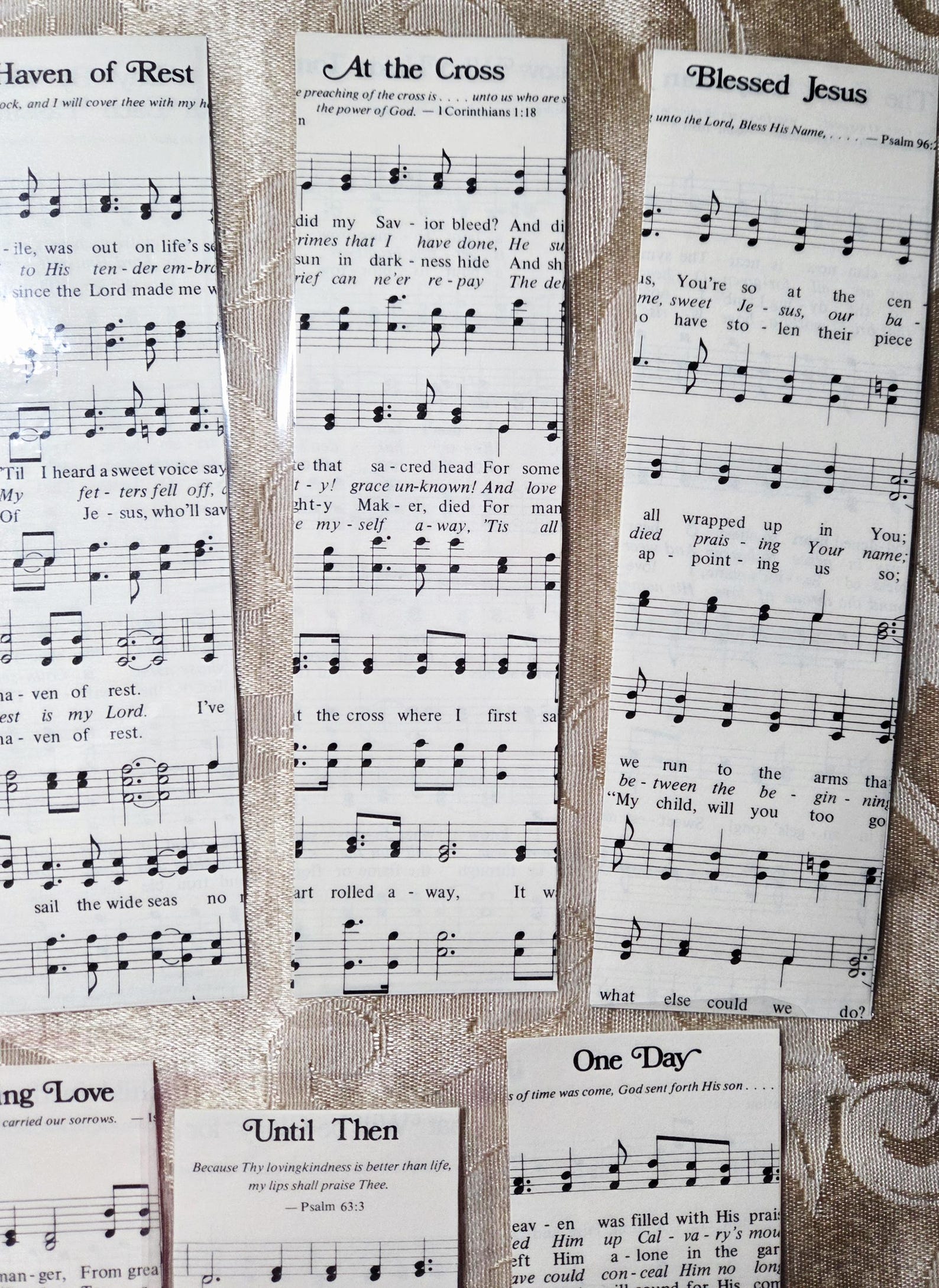 Vintage Hymnals Bookmarks - Double Sided, Sturdy, Laminated - Etsy